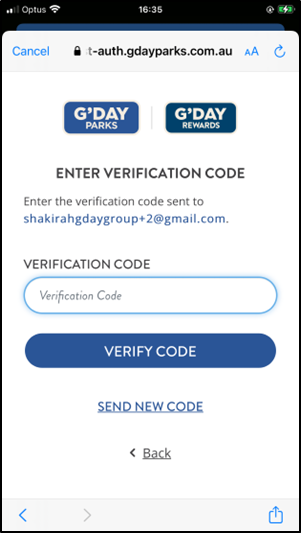 How to login to the G'day Parks app – G'day Rewards