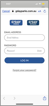 How to login with the new App update - Apple IOS – G'day Rewards